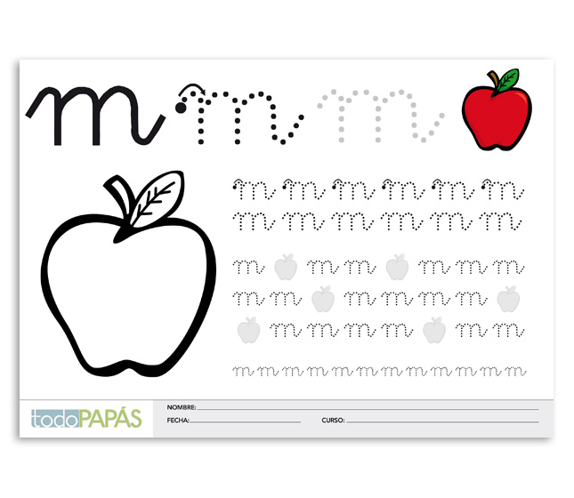 La consonante m para niños - Imagui
