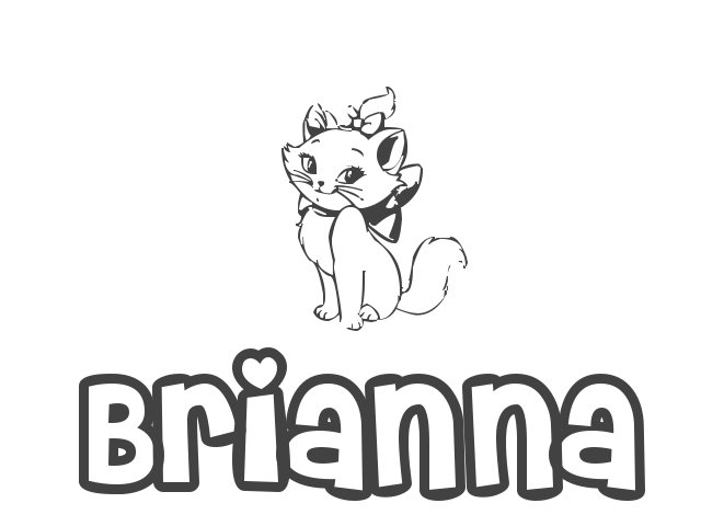 Brianna Name Coloring Page Coloring Pages