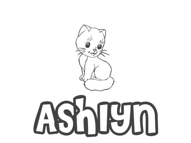 The Name Ashlyn Coloring Sheets Coloring Pages