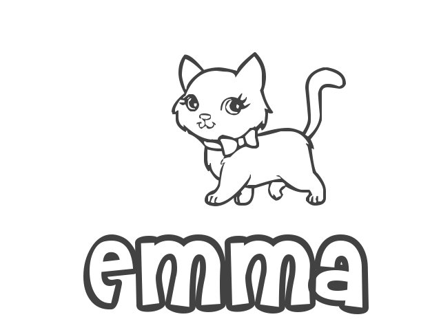 Emma Name Coloring Pages Coloring Pages