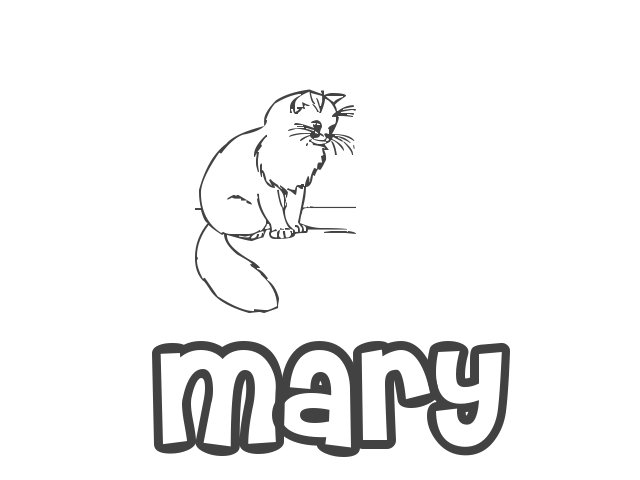 Mari Nombre Para Colorear