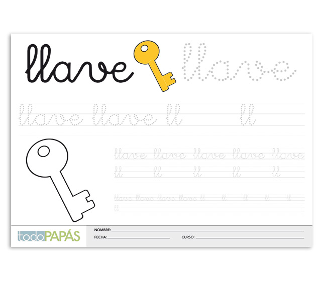 Ficha de caligrafía para imprimir y descargar gratis para aprender a ...